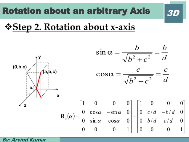 3 d transformation Rotation | PPTX