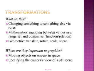 3D transformation computer graphic | PPTX