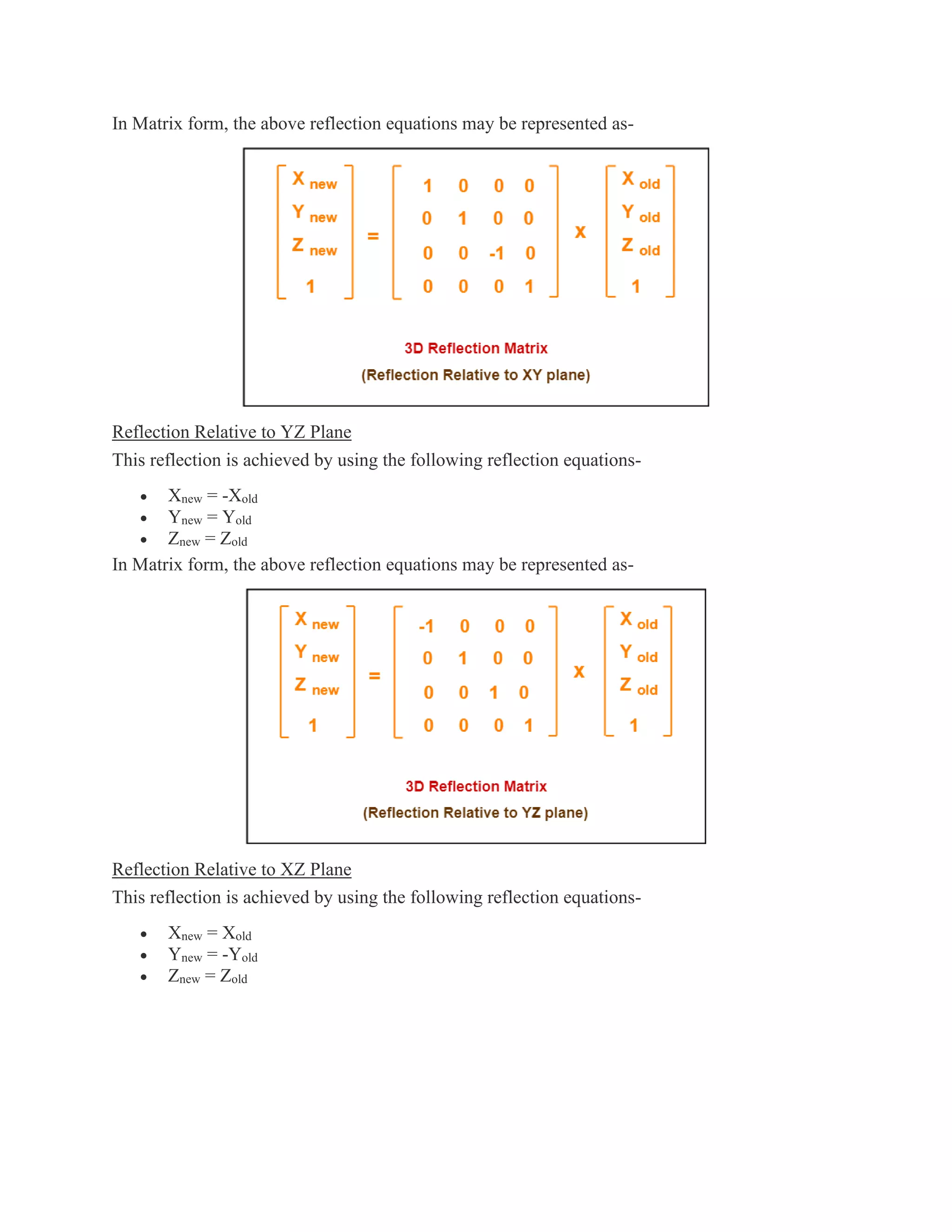 3D Transformation in Computer Graphics | PDF