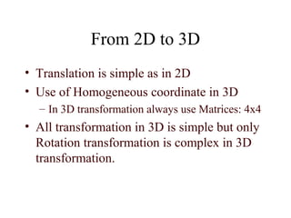 3 d transformations | PPT