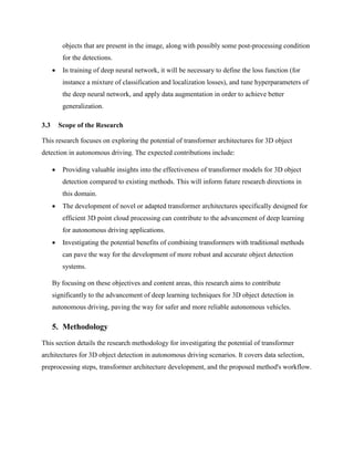 3D transformers Phd Research Proposal doc | PDF