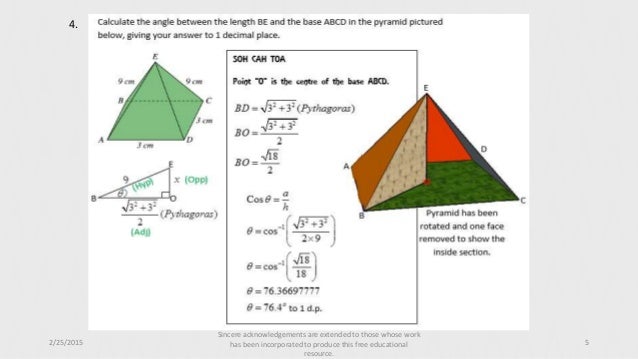 3D TRIG RATIOS