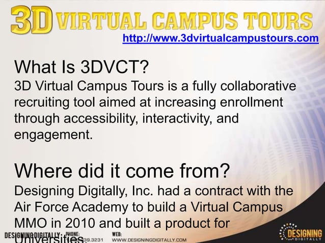 3D Virtual Campus Tours Presentation | PPTX | 3-D Graphics | Computer ...