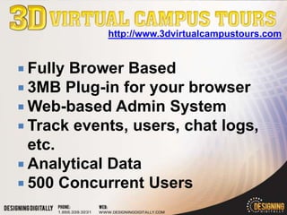 3D Virtual Campus Tours Presentation | PPTX