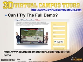 3D Virtual Campus Tours Presentation | PPTX