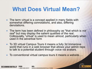 3D Virtual Campus Tours Presentation | PPTX