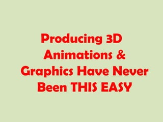 3d video game animation software | PPT