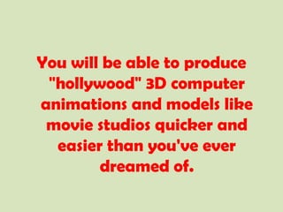 3d video game animation software | PPT