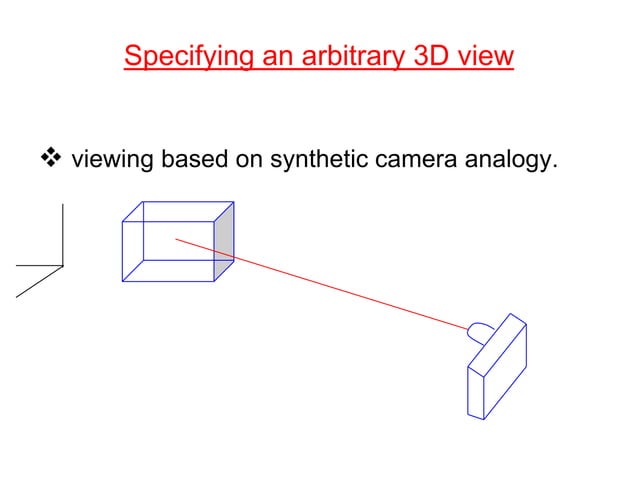 3 d viewing | PPT | 3-D Graphics | Computer Software and Applications