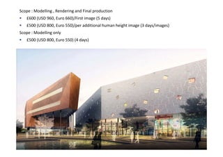 3 D Visualisation Service price list | PDF | Graphics Software | Computer Software and Applications