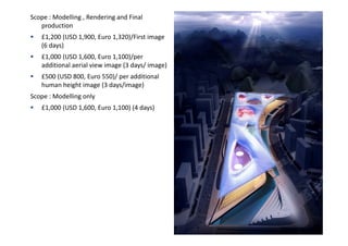 3 D Visualisation Service price list | PDF | Graphics Software | Computer Software and Applications