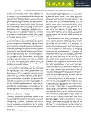 3D Visualisations Should Not Be Displayed Alone - Encouraging A Need ...