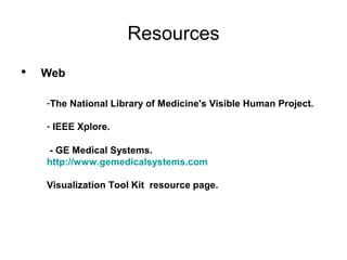 3D visualisation of medical images | PPT