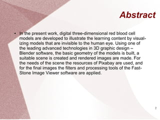 3D VISUALIZATION OF HUMAN BLOOD CELLS WITH OPEN SOURCE SOFTWARE | PDF