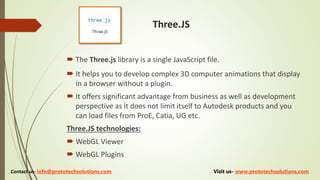 3D Web Visualization 1 | PPTX