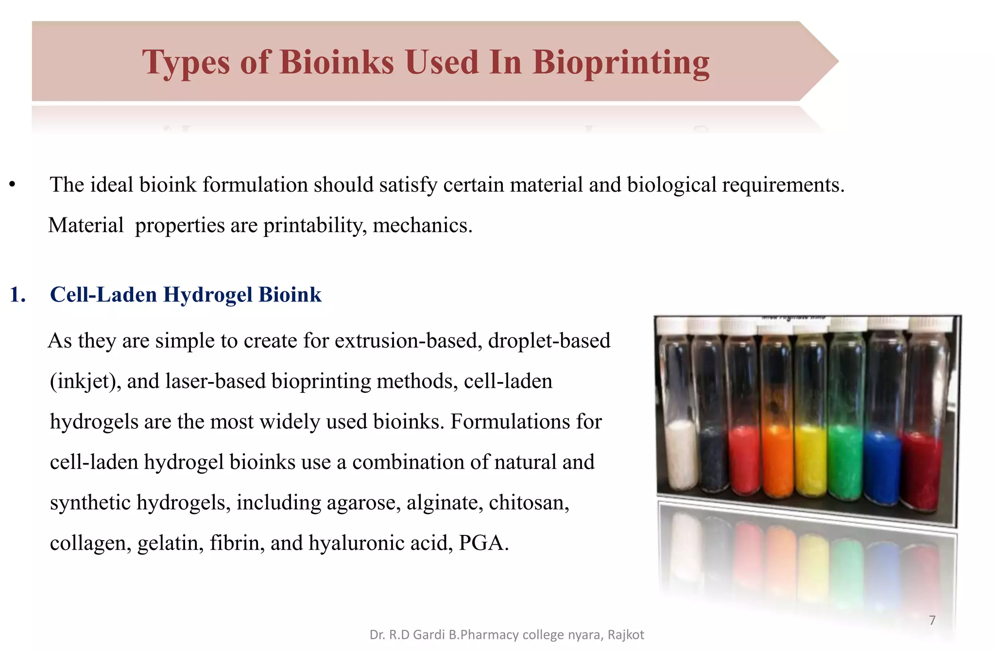 3D BIOPRINTING: PRINCIPLE, TECHNIQUES AND IT’S APPLICATION IN HUMAN ...