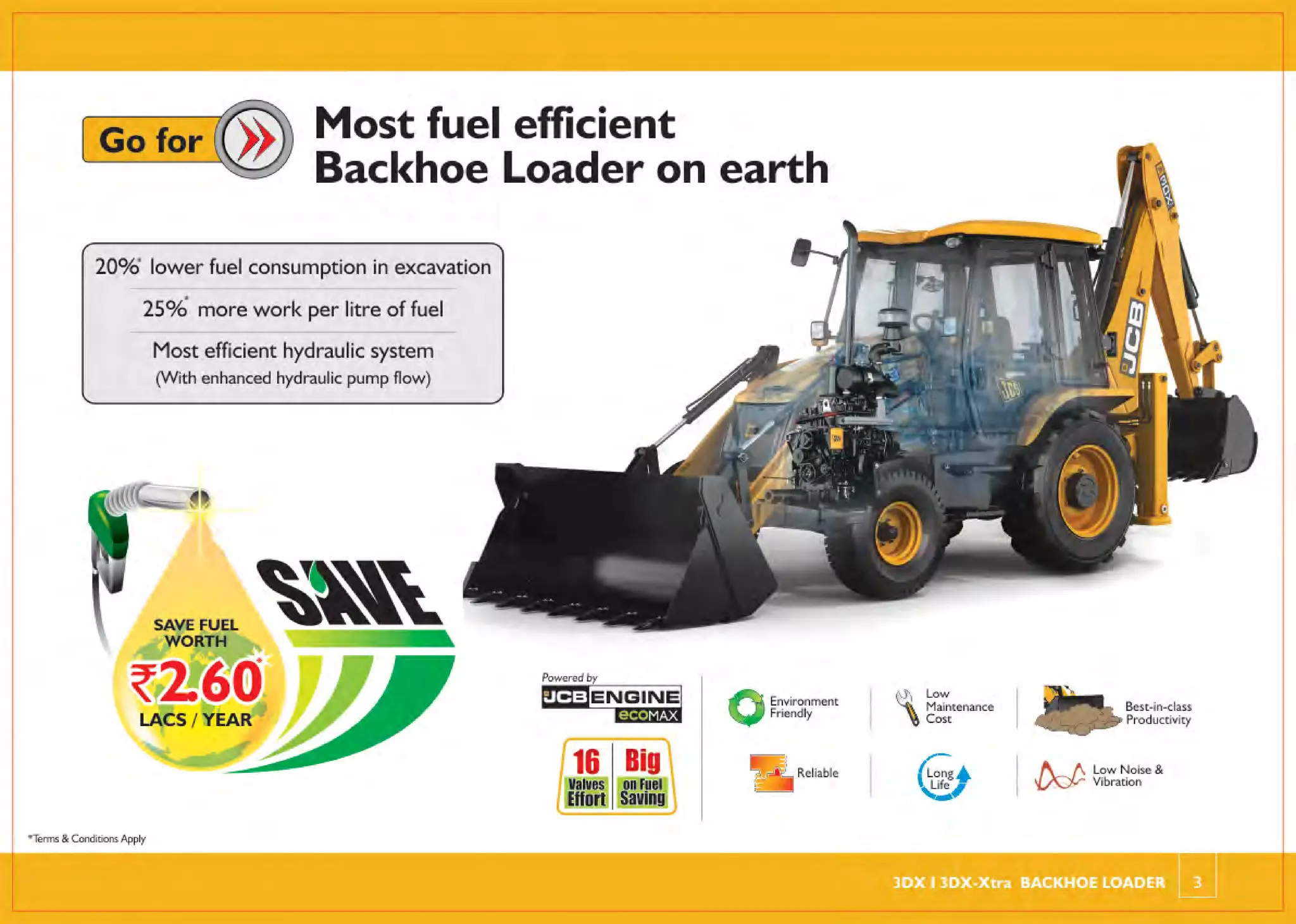 JCB 3DX xtra Backhoe Loader Brochure | PDF
