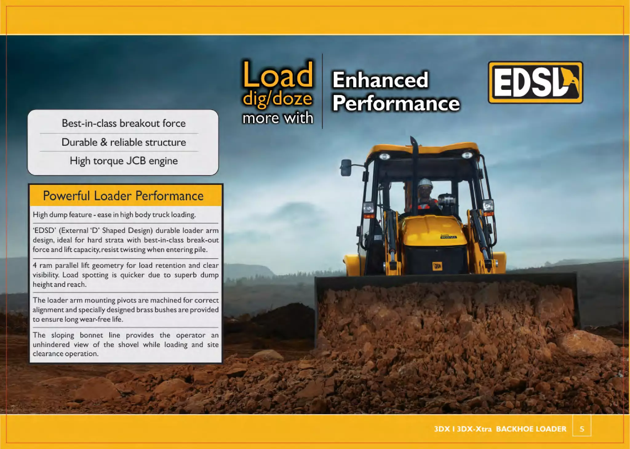 JCB 3DX xtra Backhoe Loader Brochure | PDF