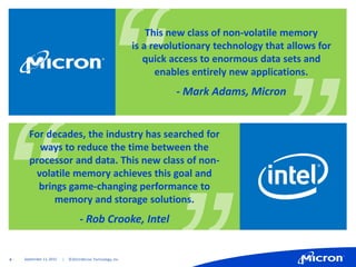 Intel, Micron unveil “breakthrough” 3D XPoint Memory Tech – A ...