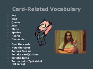 3e. Explaining Rules - Card Games and Group Games | PPTX