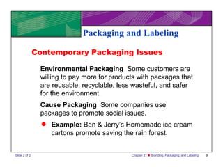 Marketing Essentials - Packaging and Labeling - 3E | PPT