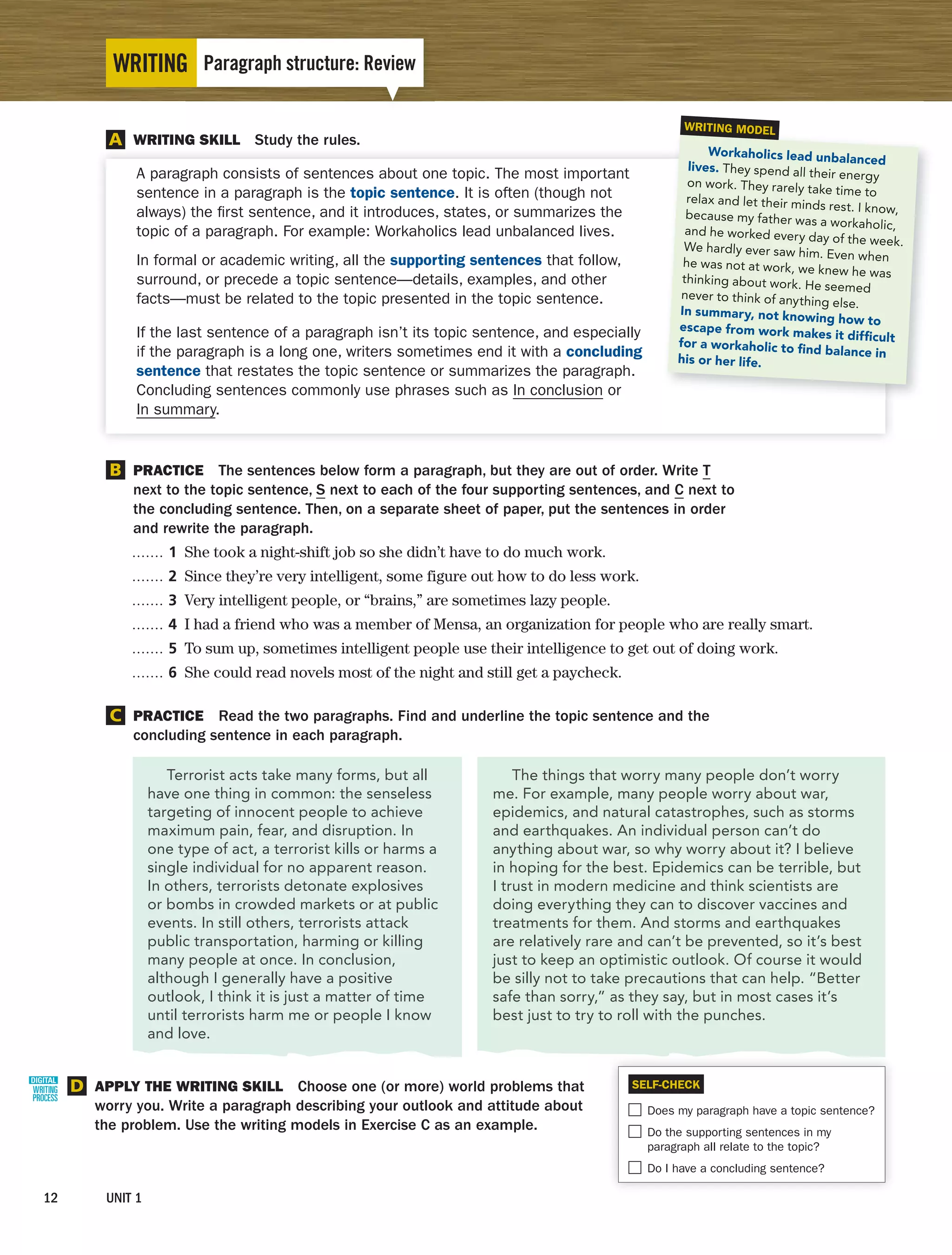 summit 1 Unit 1 | PDF