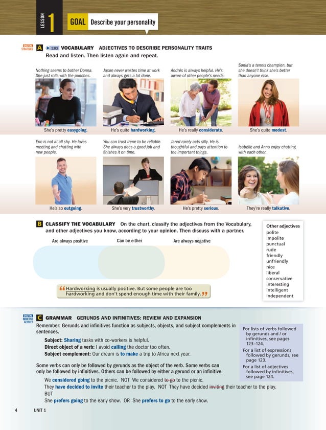 summit 1 Unit 1 | PDF