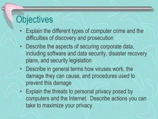 3e - Security And Privacy | PPT | Computing | Technology & Computing