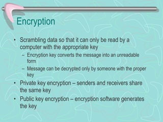 3e - Security And Privacy | PPT | Computing | Technology & Computing