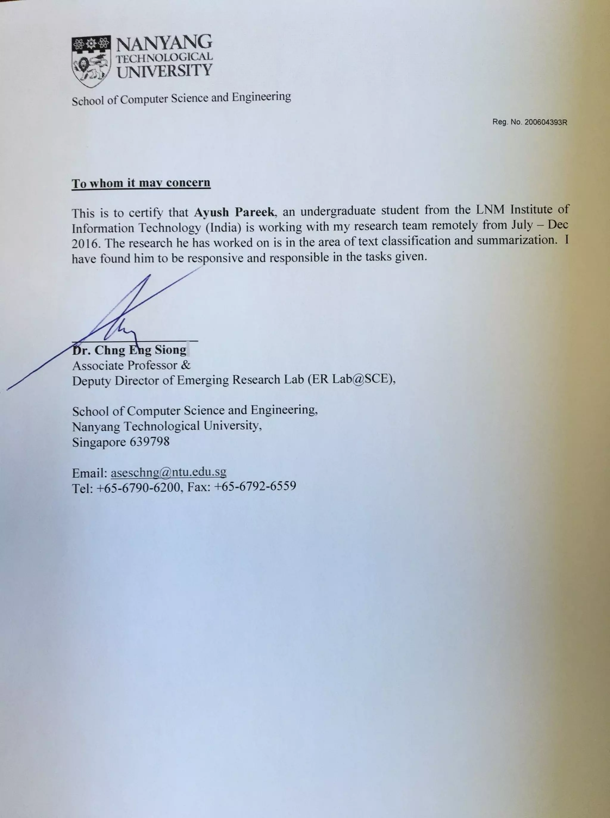 NTU_Certificate | PDF