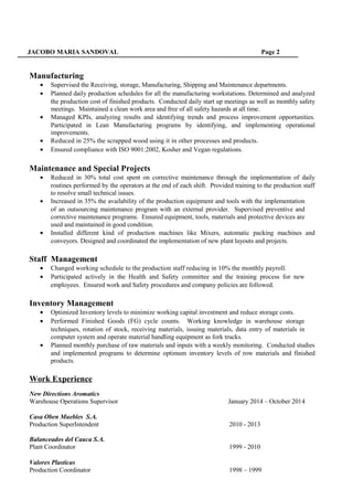Jacobo Maria Sandoval Resume 13-11-14 | DOC