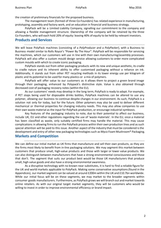 PolyPack Business Plan | PDF