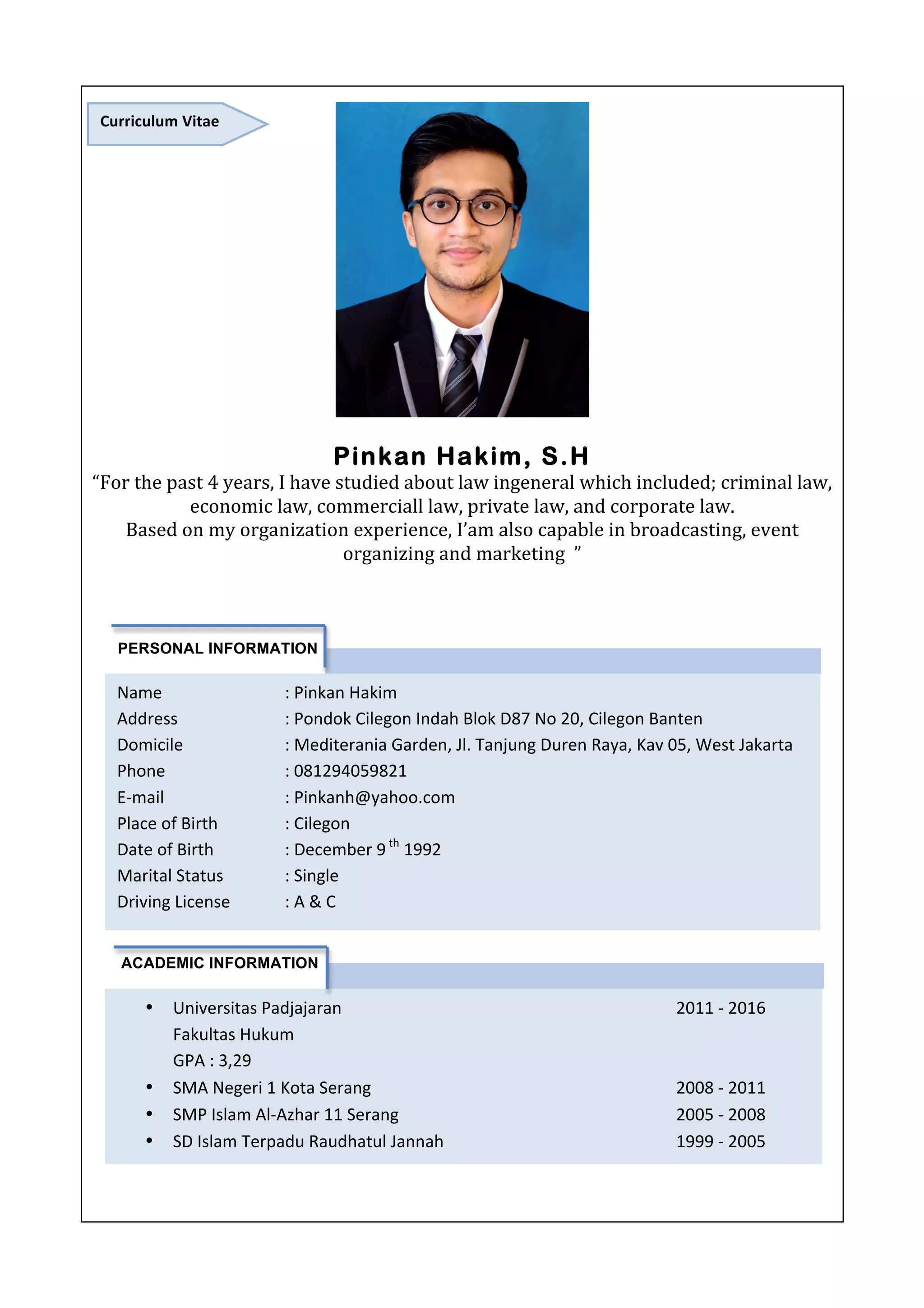 CV_PINKAN HAKIM | PDF