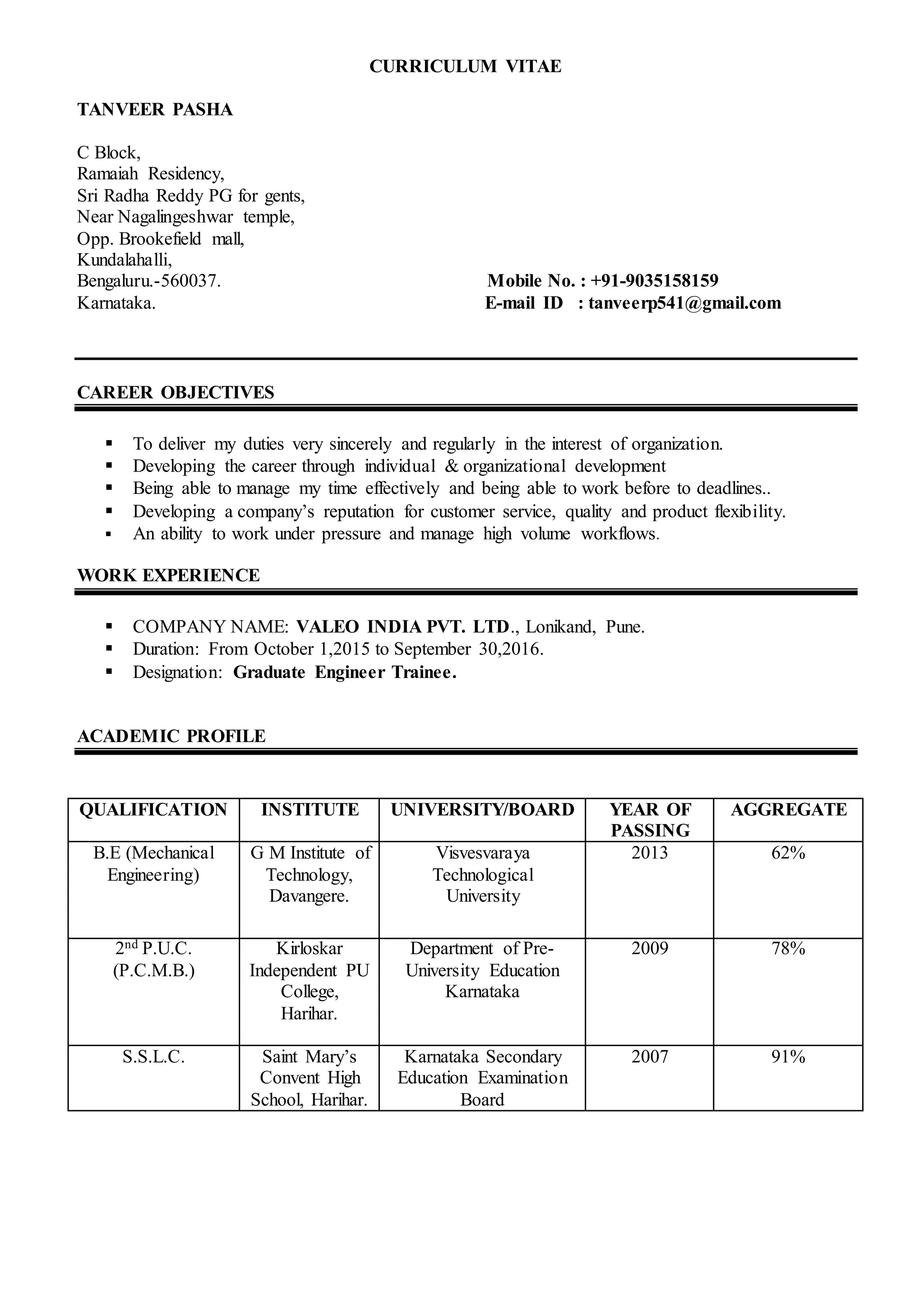 Tanveer M. Pasha resume | DOCX | Science