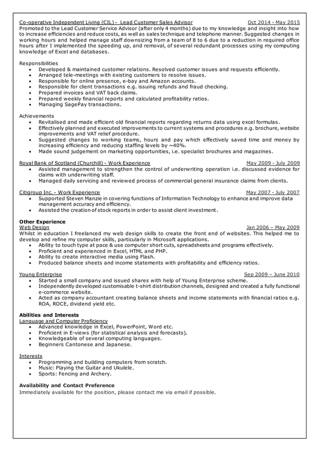 Aaron Walton CV 2016 | PDF