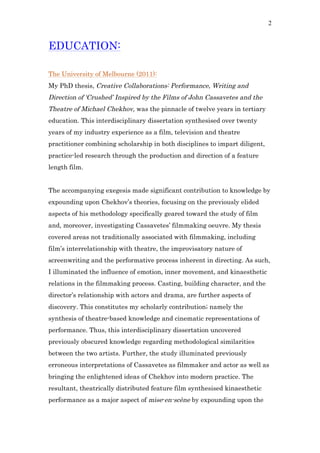 NEW CV IAN DIXON V5 | PDF | Professional School | Postgraduate Education