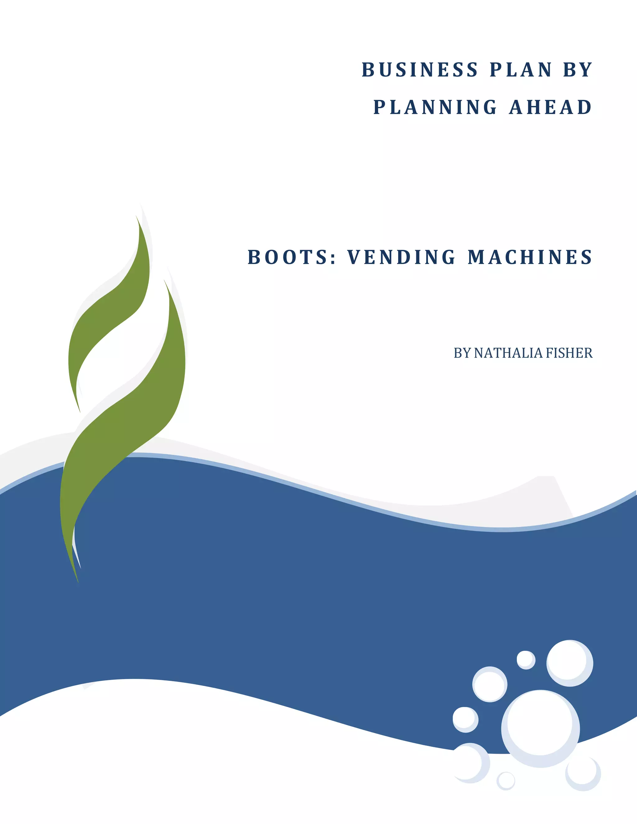 Vending Machines proposal | DOCX