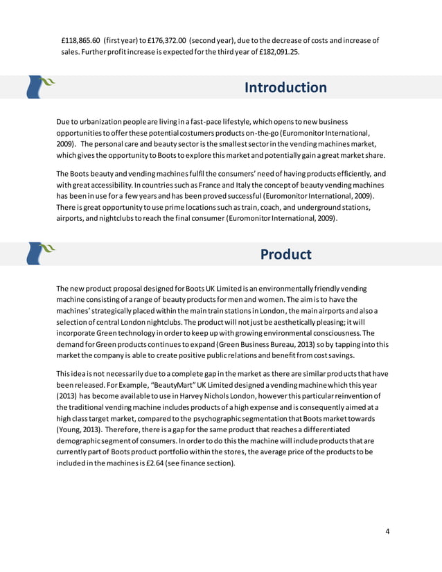 Vending Machines proposal | DOCX