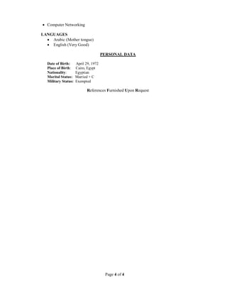 M Sahar CV-Updated | PDF