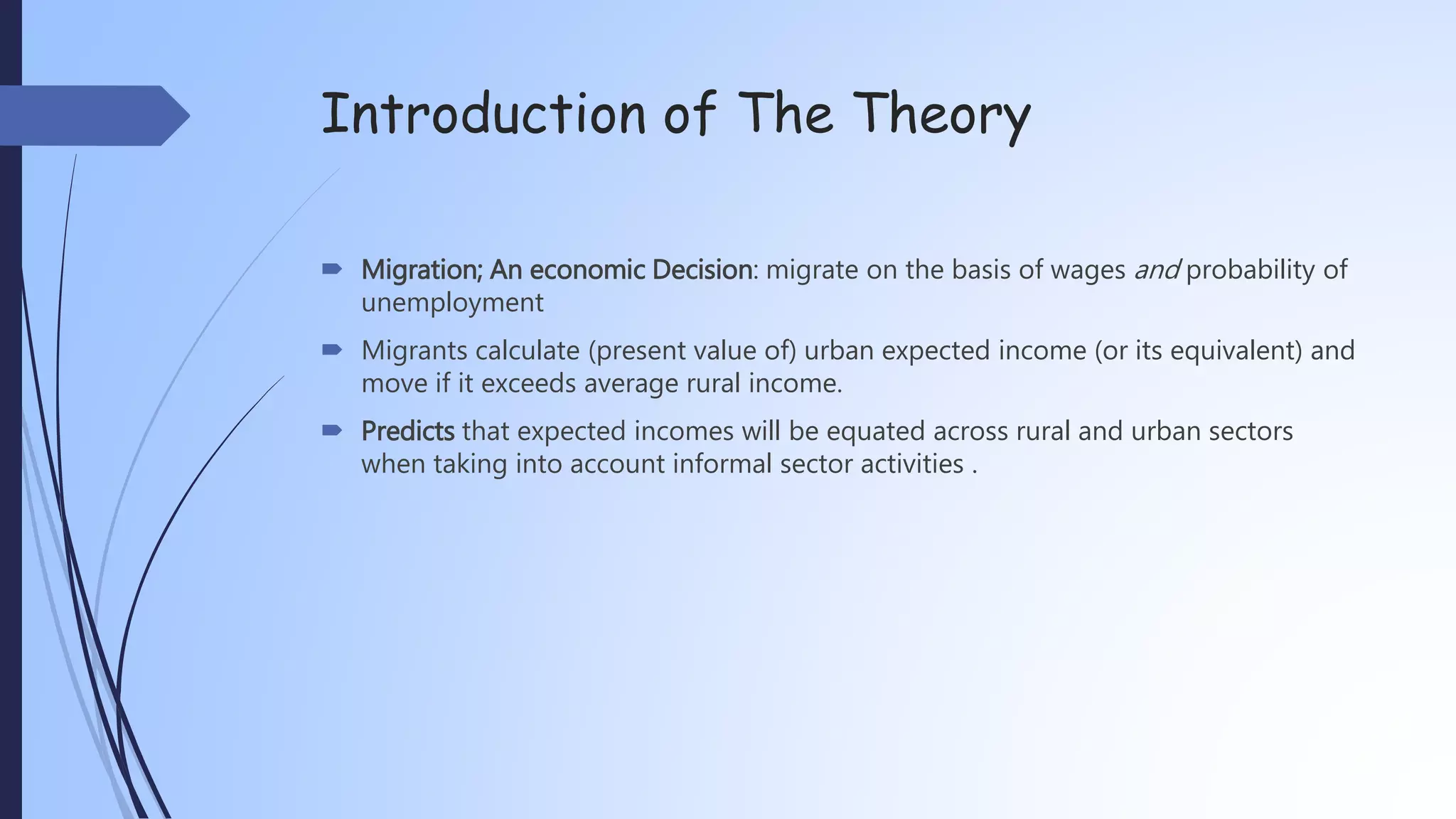 Harris-Todaro Migration Model and it's Applicability in Bangladesh | PPTX