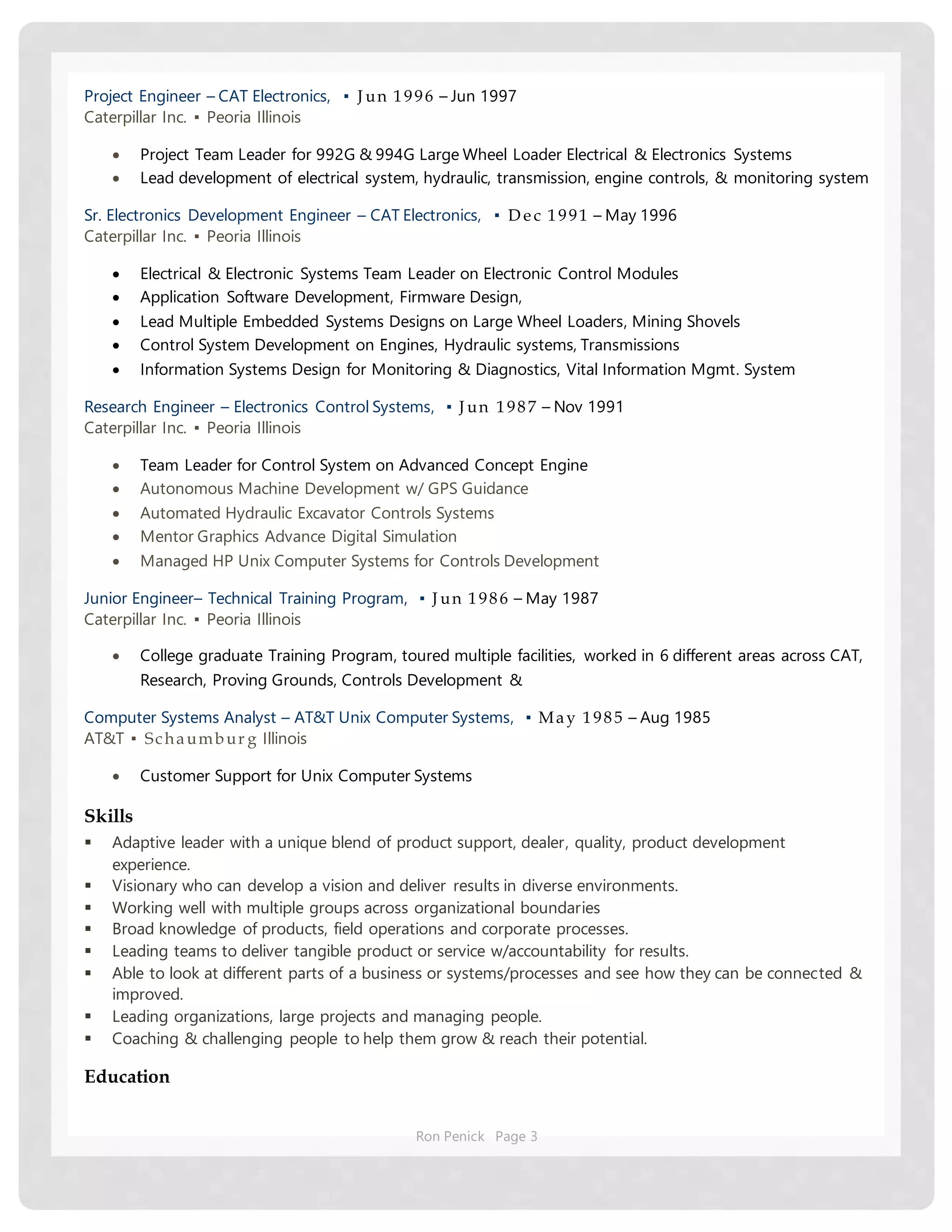 RJPenick Resume4 | PDF