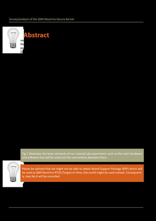 Survey/analysis of the QNX Neutrino Secure Kernel | PDF