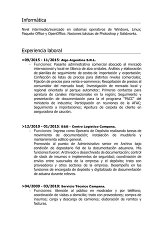 Tonoli Lucas - CV | PDF