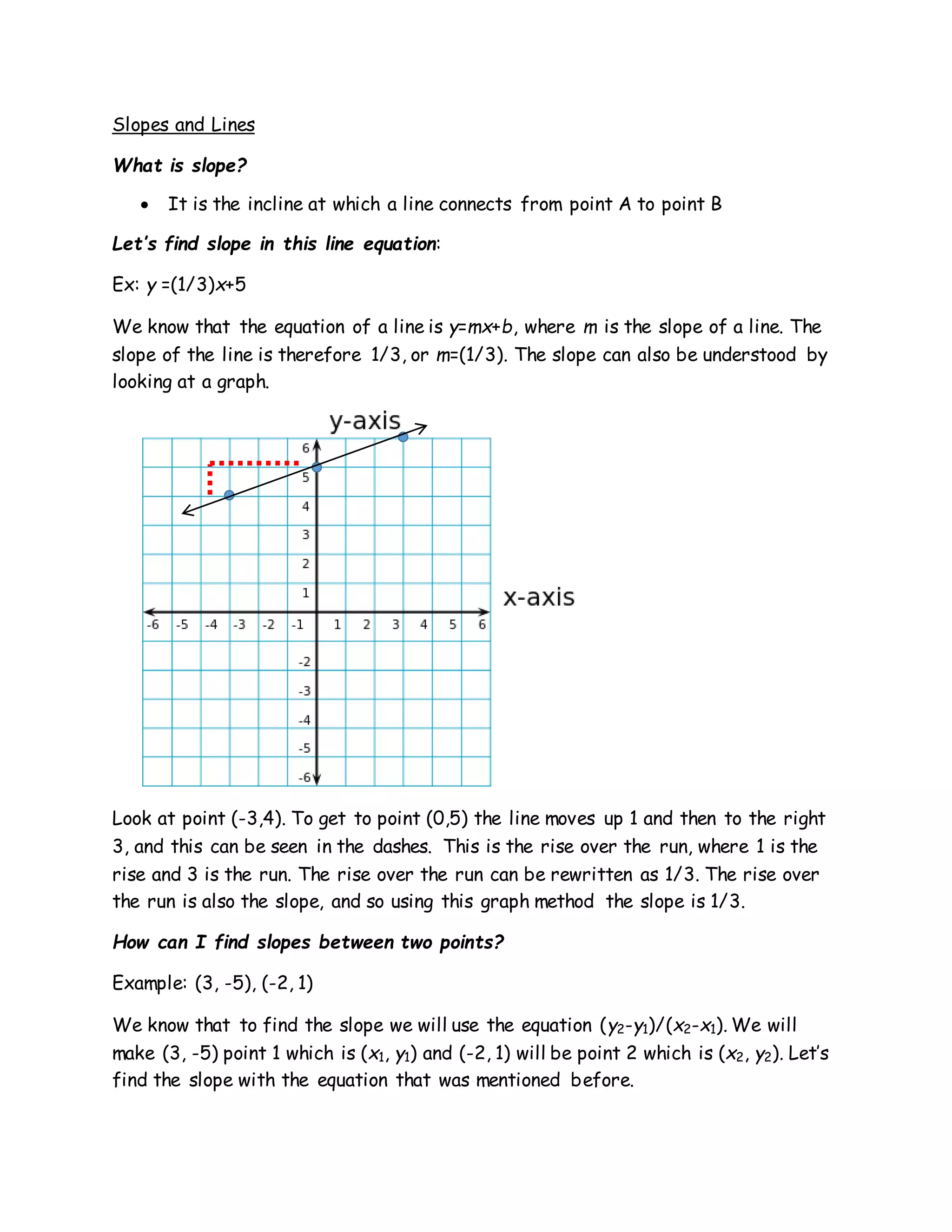Student U Slopes Handout | DOCX