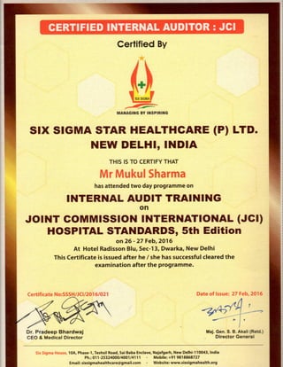 JCI-Certificate | PDF