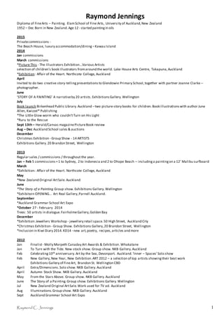 Raymond Jennings_CV_2015 (2) | PDF