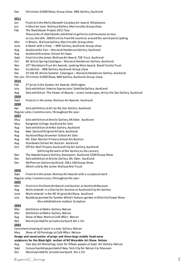 Raymond Jennings_CV_2015 (2) | PDF