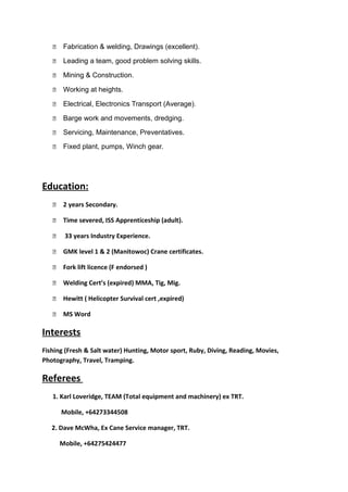 CV of Andrew Hutt | RTF