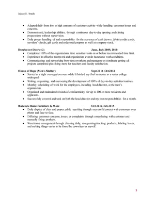 Multi Position Resume | DOCX
