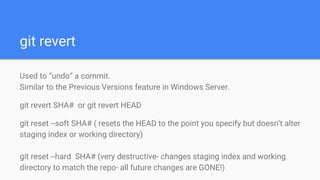Intro to Git DevOps Tally Presentation 101615 | PPTX | Operating Systems | Computer Software and ...